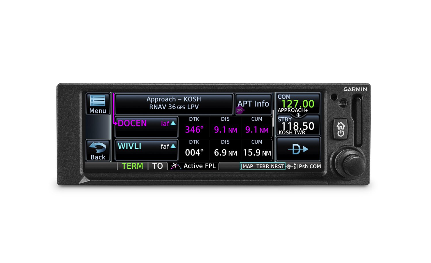 GNC 355: GPS/Comm Radio with LPV Approaches – General Avionics, Inc.